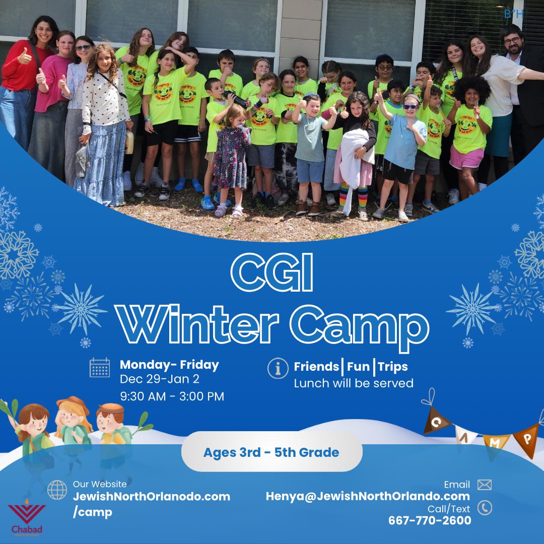CGI Winter Camp - JewishNorthOrlando.com
